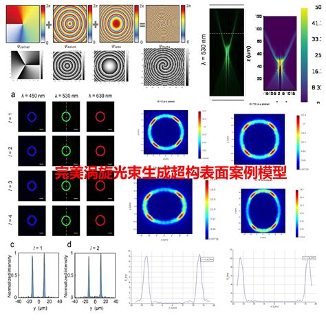 超表面案例仿真（12）——宽带任意阶 完美涡旋光束 超表面模型 Fdtd仿真
