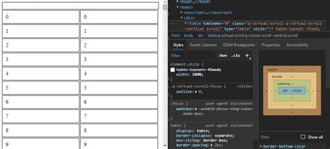 QVirtualScroll Breaks Td Rendering When Using Table Layout Fixed Issue Quasarframework