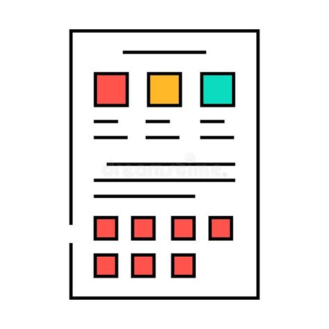 style guide ux ui design icon color illustration stock vector