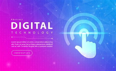 Technology Fingerprint Scanner Security Abstract Background Concept Digital Technology Banner
