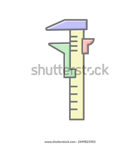 Vernier Caliper Icon Caliper Measurement Tool Stock Vector Royalty Free 2449821903 Shutterstock