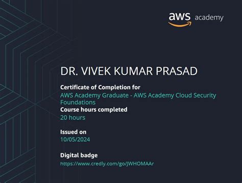 Im Thrilled To Share That Ive Successfully Completed The Aws Academy