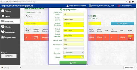 Sistema Punto De Venta Php Mysql Ajax Codigo Gratis Tusolutionweb