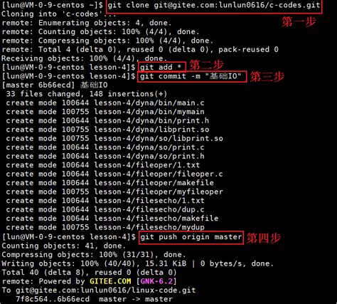 【linux】9 将linux中的文件代码推送到 gitee 远端仓库 linux已有代码推送到新建仓库 csdn博客