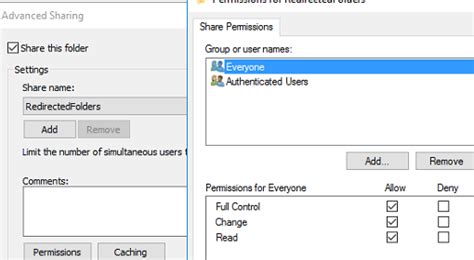 Folder Redirection Permissions And Gpo
