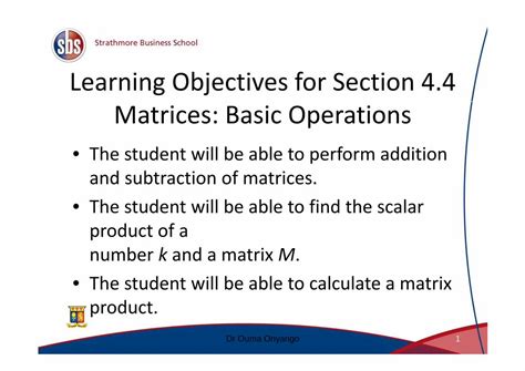 PDF Matrices Basic Operations Strathmore University DOKUMEN TIPS