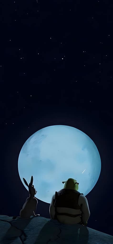 Shrek And Donkey Moon Scene Wallpapers Cartoon Wallpapers