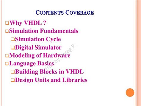 VHDL Lecture Series I PowerPoint Slides LearnPick India
