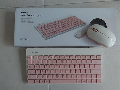 Miniso Keyboard With Mouse Computers Tech Parts Accessories Computer Keyboard On Carousell