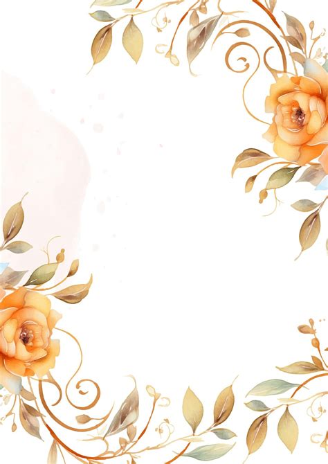 Invitación De Lujo Dorada Realista Con Flora Y Flores Vector Premium