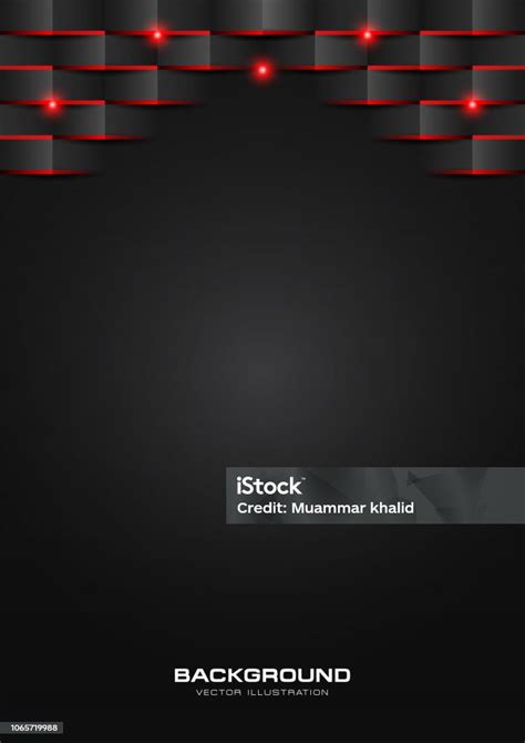 추상적인 3d 접어 종이 기하학적 패턴 럭셔리 레드 반짝 빛으로 어두운 블랙 0명에 대한 스톡 벡터 아트 및 기타 이미지 0명 3차원 형태 개념 Istock