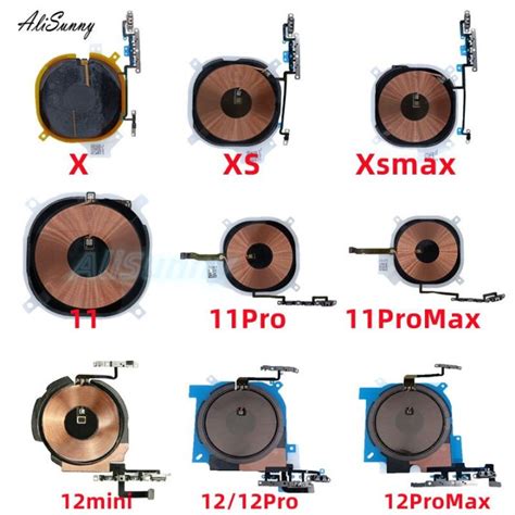 Pcs Wireless Charging Chip Nfc Coil With Volume Flex Cable For Iphone Pro Max X Xr Xs