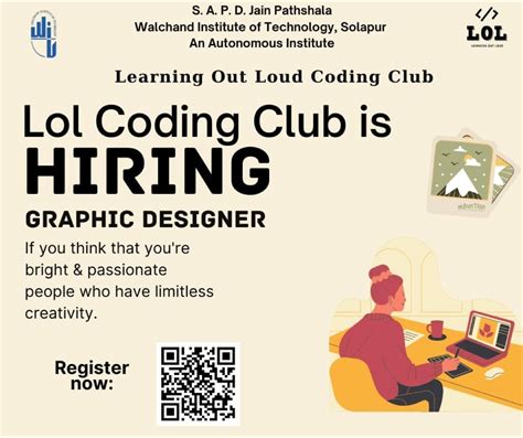 Lol Coding Club Wit On Linkedin Attention Designers The Lol Coding Club Is On The Lookout