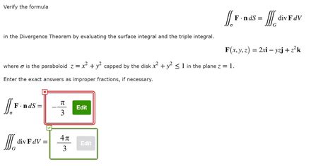 solved verify the formula fnds div f dv g in the