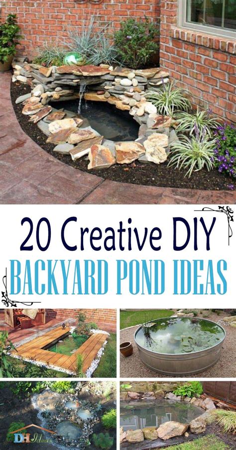 20 Creative Diy Backyard Pond Ideas For Your Garden