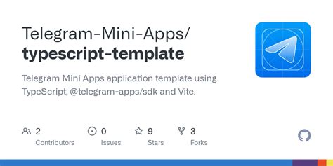 Github Telegram Mini Appstypescript Template Telegram Mini Apps