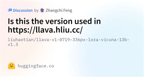 Liuhaotian Llava V Px Lora Vicuna B V Is This The Version Used In Https Llava