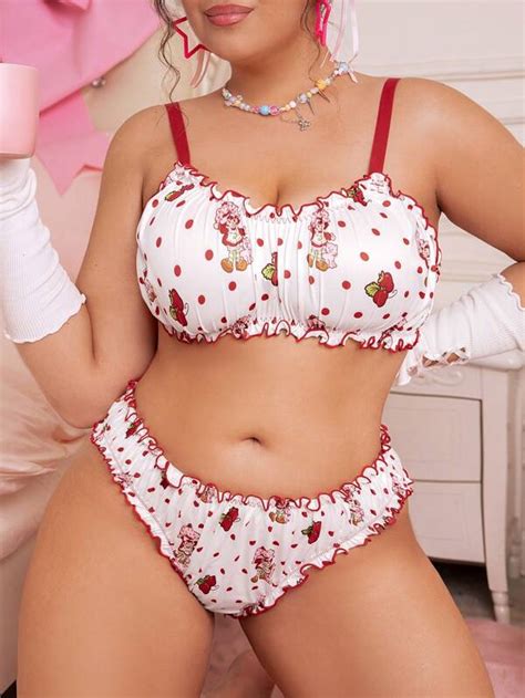 Curve Plus Size Bra And Panty Sets Trendy Intimates Shein Usa
