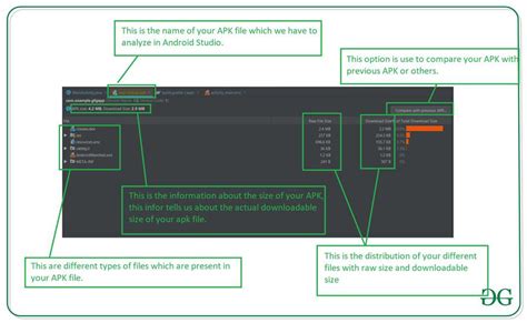 Different Ways To Analyze APK Size Of An Android App In Android Studio GeeksforGeeks