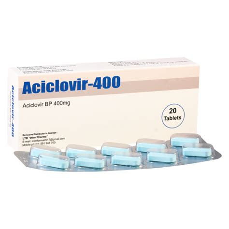 Acyclovir 400mg20t Aversi
