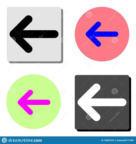 arrow flat vector icon stock vector illustration of decoration