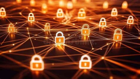 Icons Of Glowing Red Padlocks On A Circuit Board Represent The Risks Of Security Breaches