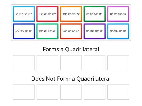 Quadrilateral Or Not Sorting Activity Group Sort