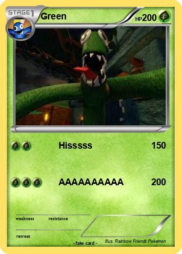 Pokémon Green 2520 2520 Hisssss My Pokemon Card