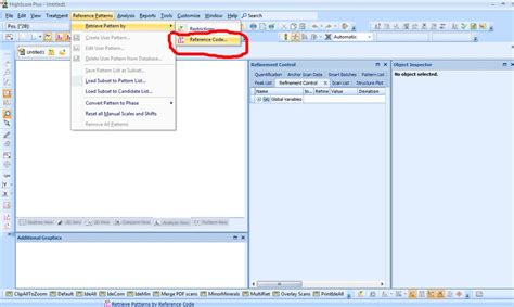 how to add a reference code or pattern to xrd software researchgate