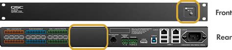 qsc unified core processor core 110f v2 q sys network analog i o p
