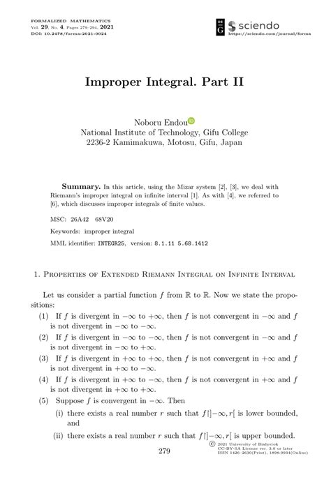 PDF Improper Integral Part II