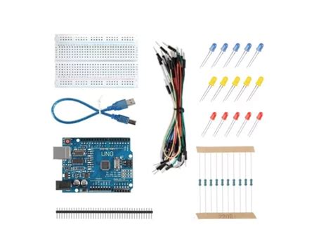 kit starter c uno ch340 compatÍvel arduino box arducore robótica