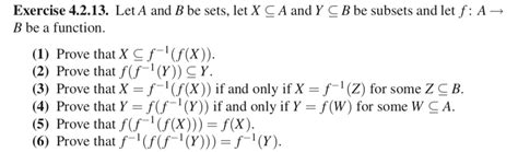 Solved Exercise Let A And B Be Sets Let X CA AndY Chegg