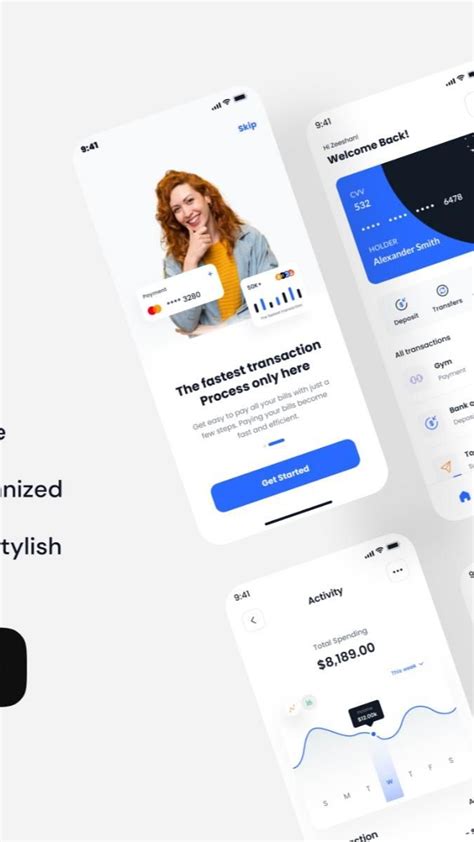 joypay fintech mobile app ui kit