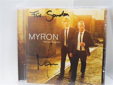 Signierte Cd By Singer Manu Emanuel Gut Myron Never Regret Gebraucht