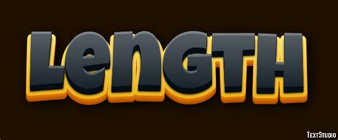 length text effect and logo design word