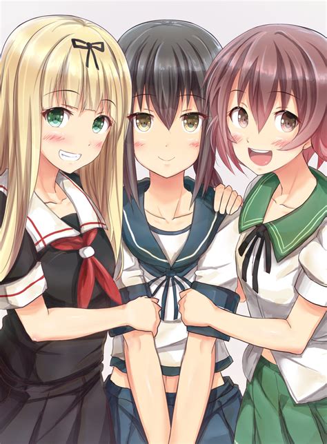 Yuudachi Fubuki And Mutsuki Kantai Collection Drawn By Ichikawa Feesu Danbooru