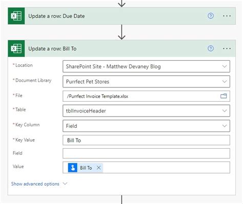 Fill In An Excel Template With Power Automate