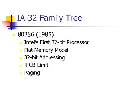 An Introduction To Ia 32 Processor Architecture Eddie Lopez