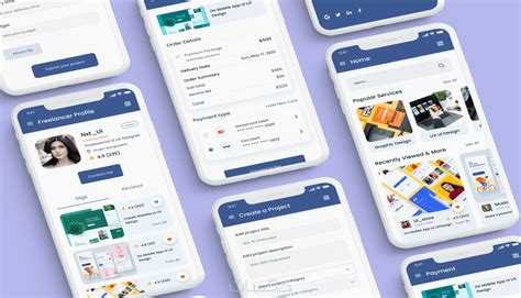 تصميم صفحات هاتف و مواقع بشكل عصرى ومميز Ui Ux Design خمسات