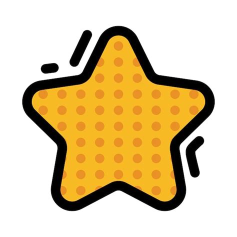Premium Vector Comic Book Style Star