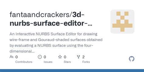Github Fantaandcrackers3d Nurbs Surface Editor Python An