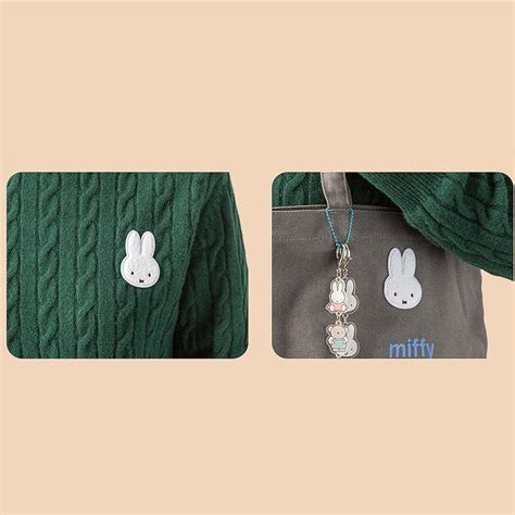 Miffy Fluffy Patch Sticker Hello Discount Store