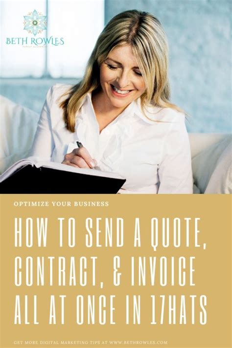 How Do I Set Up New Clients With An Invoice And Contract Using 17Hats Beth Rowles