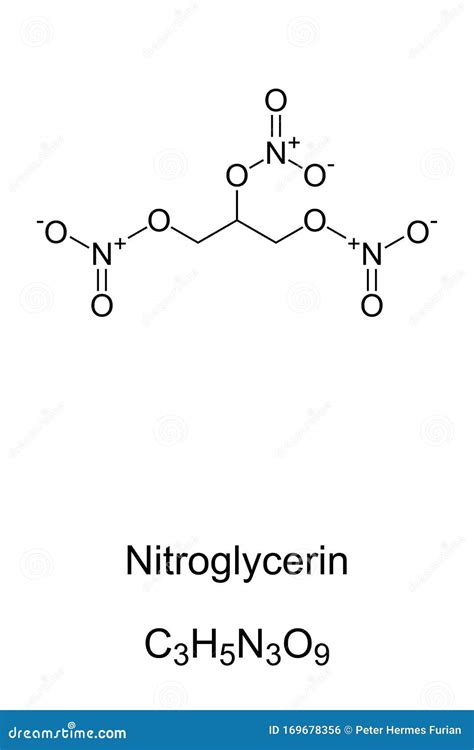 Nitroglycerin Or Trinitroglycerin Or Nitro Glyceryl Trinitrate Gtn Or 1 2 3 Trinitroxypropane