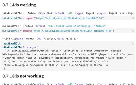 Citationjs 0718 Is Not Working Max Bo Observable