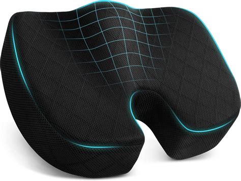 Cushzone Office Chair Seat Cushion Cooling Gel Enhanced Memory Foam Chair Cushions
