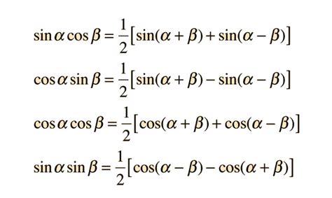 Trigonometric Formulas Addition