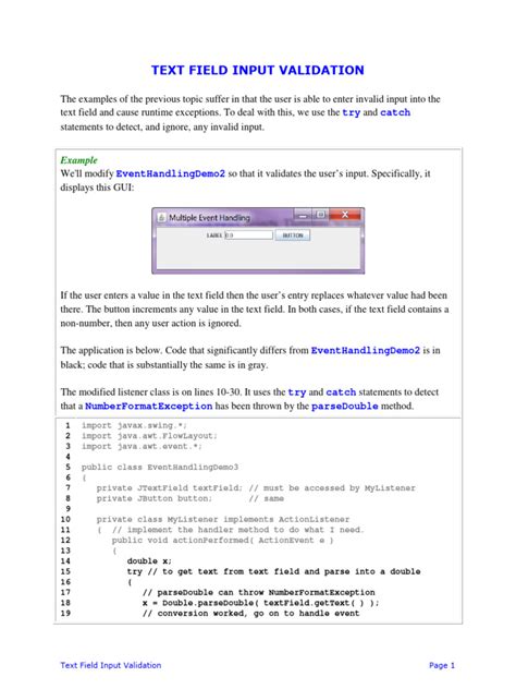 12 Text Field In Put Validation Download Free Pdf Software