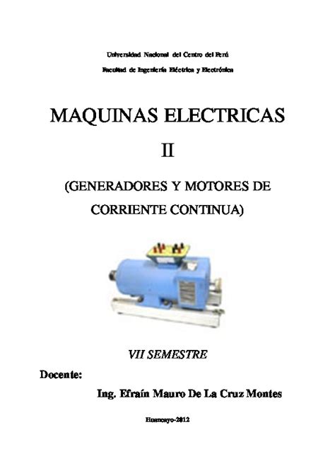 maquinas electricas ii fiee uncp pdfcoffee